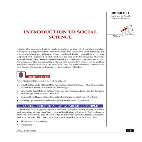 Introduction to social sciences | PDF