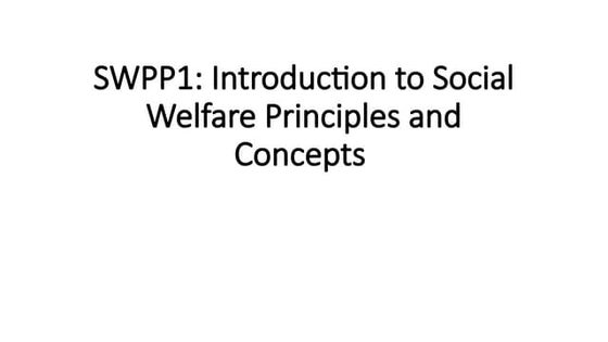 Residual and institutional view of social welfare | DOCX