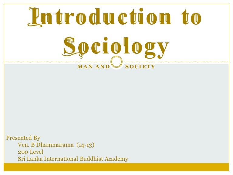 Introduction to sociology