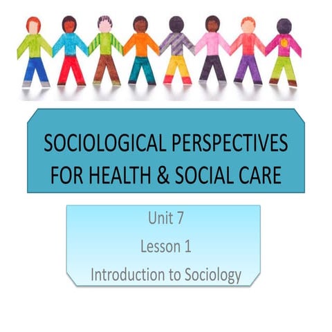 Lesson One - Introduction into sociology | PPTX | Education