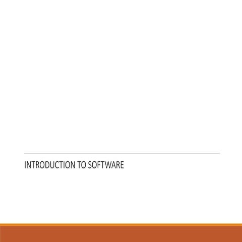 Introduction to Software in computer systems | PPT