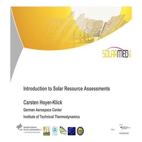 Introduction to solar resouce assessments | PDF