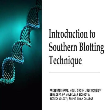 Introduction to Southern Blotting Technique.pdf