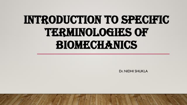 THE BIOMECHANICS & KINESIOLOGY OF THE LEVER.pptx