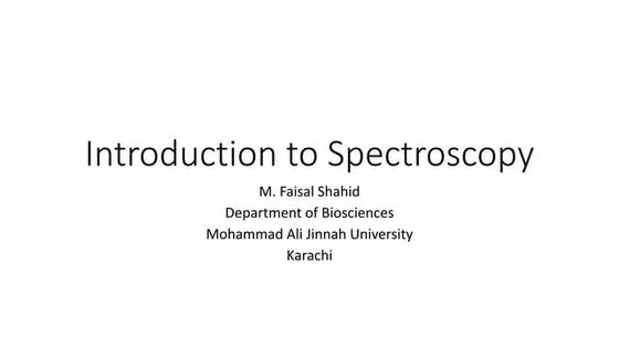 Infrared Spectroscopy | PPT