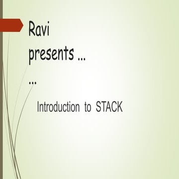 Introduction to stack | PPT