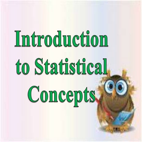Introduction to Statistical Concepts | PPT