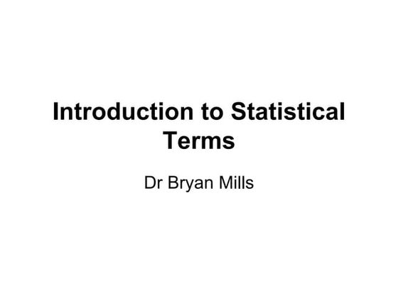 1.1 intro to statistics | PPTX | Science