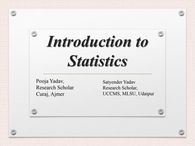 Branches of statistics | PPTX | Educational Assessment | Education