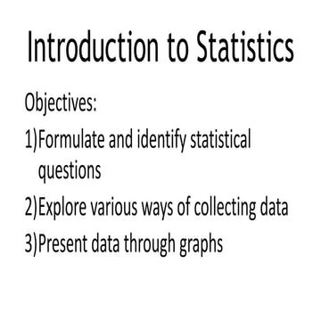 Introduction To Statistics Pptx