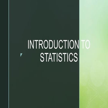INTRODUCTION TO STATISTICS.pptx Grade-7 Slides | PPTX