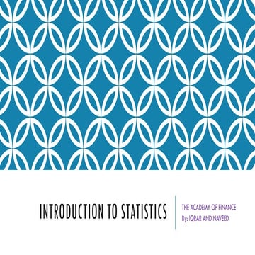 Introduction to statistics Chapter one .pptx