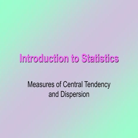 Introduction to Statistics23122223.ppt