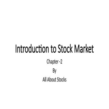 Introduction to Stock Market Chapter 2.pptx