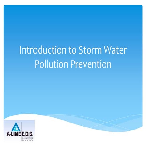Introduction to storm water pollution prevention | PPTX