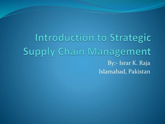 Decision phases in Supply Chain Management | PPTX | Logistics | Business