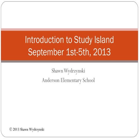 Introduction to study island | PPT