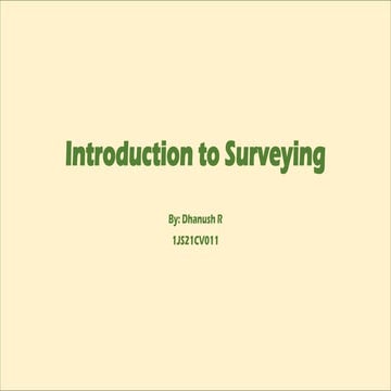 Introduction to Surveying.pdf | Civil Engineering Industry | Industries