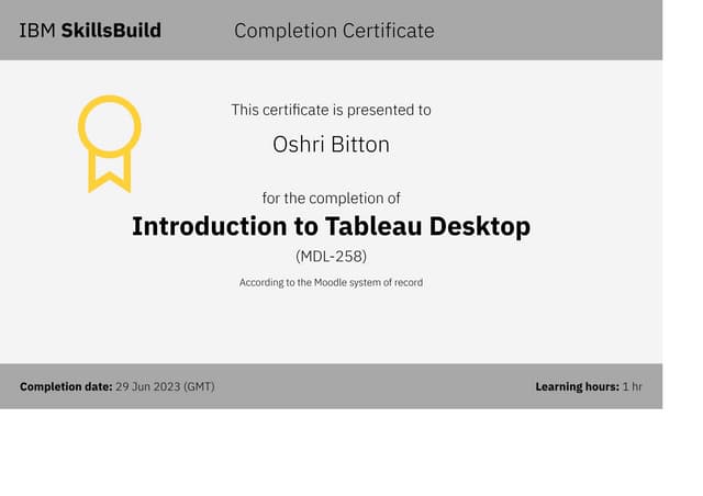 Introduction To Tableau Desktop Ibm Skillsbuildpdf