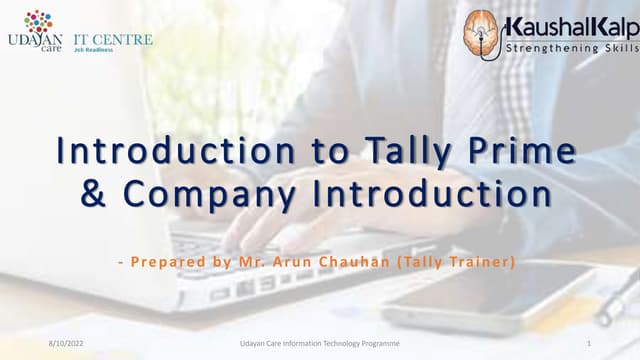 Tally Prime Educational mode Tutorial | PDF