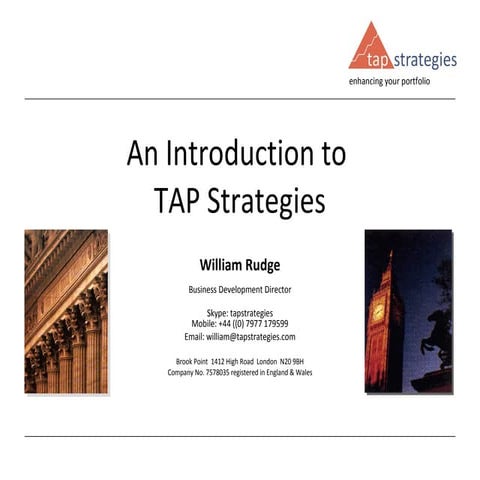 Introduction To Tap Strategies Slideshare | PPT