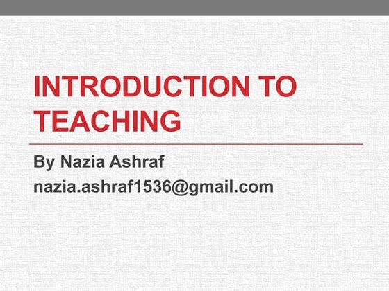 The Concept of Teaching as a Profession.pdf | Professional School ...