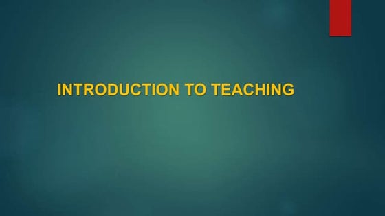 Effective Teaching Methods | PPT