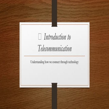 📡 Introduction to Telecommunication.pptx