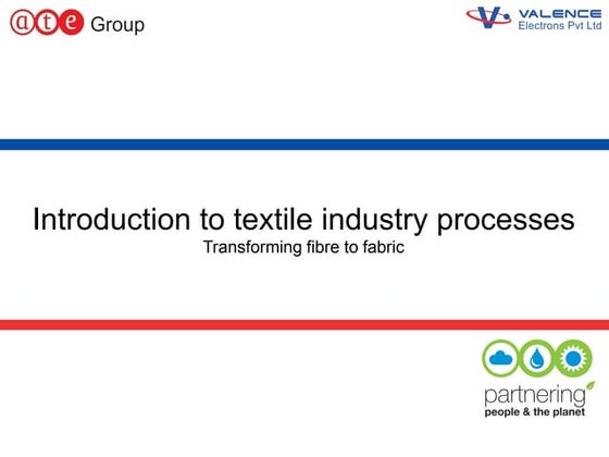 Textile Manufacturing Process | PPTX
