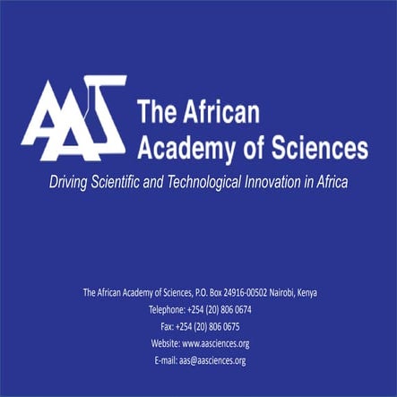 Introduction to the AFRICAN ACADEMY OF SCIENCES | PDF