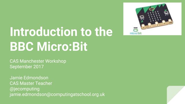 Introduction to microbit | PPTX