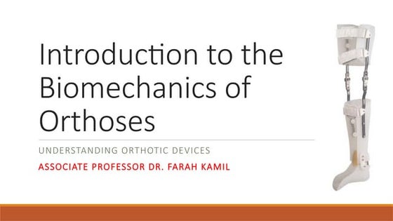 Orthosis | PPT