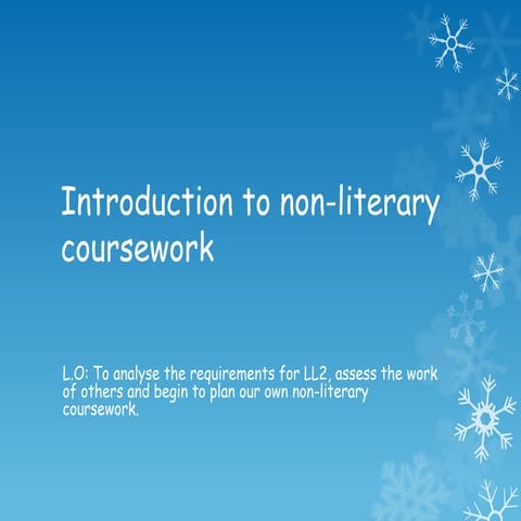 Introduction to the coursework | PPT