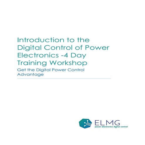 Digital Control of Power Electronics Training Course | PDF