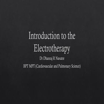 Types of electrotherapeutic current | PPTX