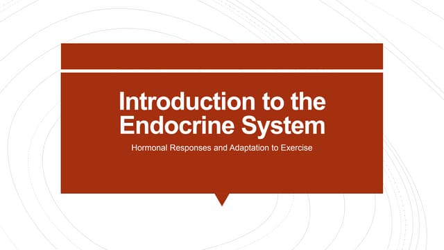Basics of Endocrine System - Key Points.pptx