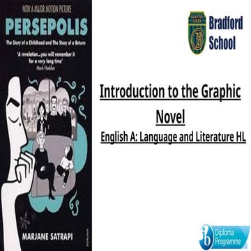 Introduction to the Graphic Novel for the IB English A: Lang and Lit ...