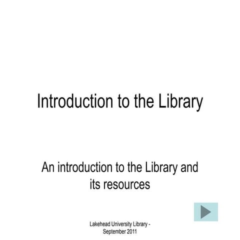 Introduction to Library Nursing 1450 | PPT
