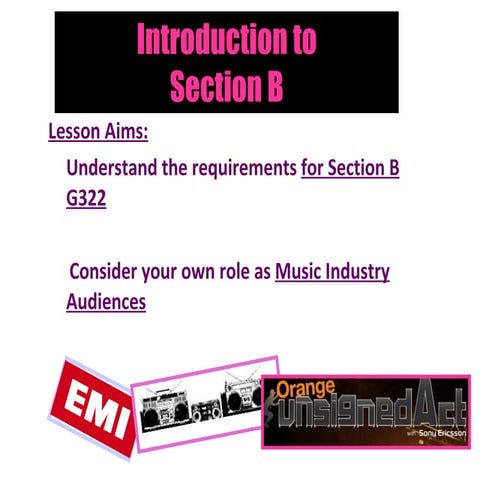Introduction to the music industry | PPT