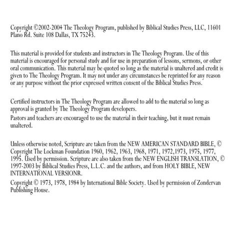 The Theology Program Introduction | PPT