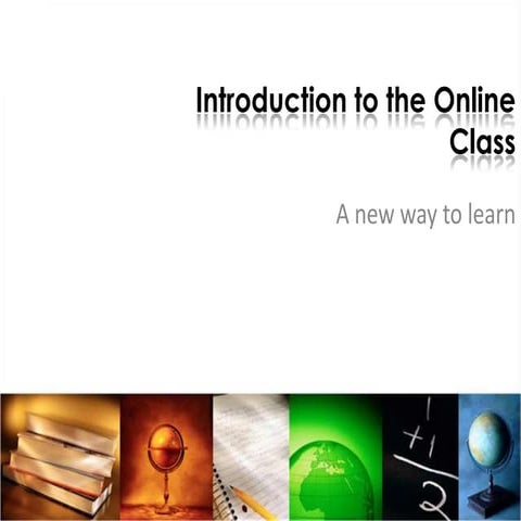 Introduction to the online class | PPTX