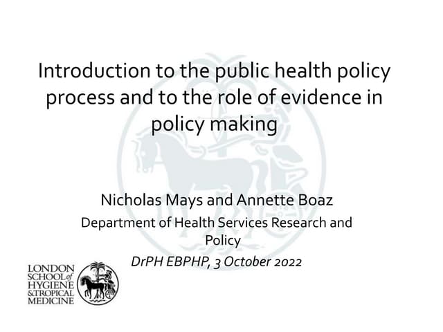 Health policy | PPTX