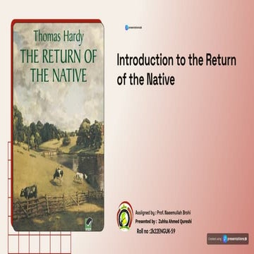 Introduction to the Return of the Native Presentation.pptx