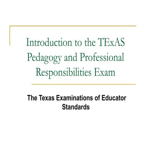 Introduction to the TExAS | PPT