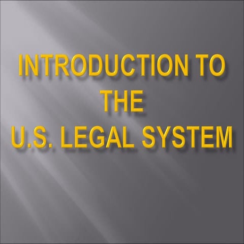Introduction to the USA legal system by David Ford Avon Ct | PPT ...