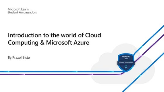 Introduction to Microsoft Azure Cloud | PPT