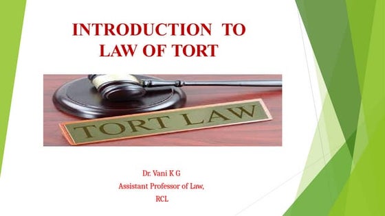 Law of torts Introduction | PPT