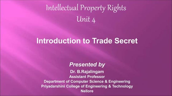 INTERPLAY OF ARTIFICIAL INTELLIGENCE ON TRADE SECRETS | PDF ...