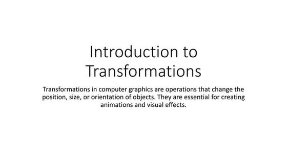 2D Transformation in Computer Graphics.pptx