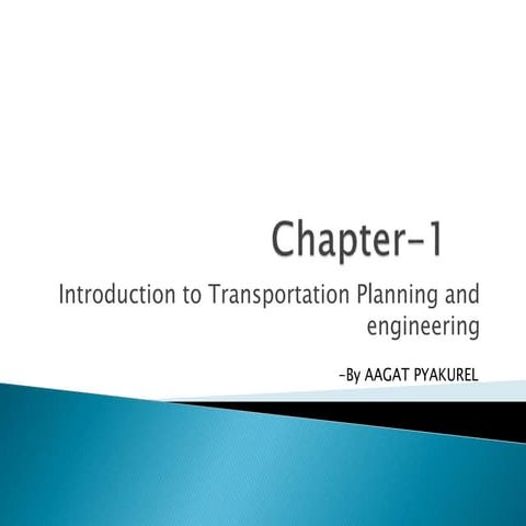Introduction to transportation | PPTX